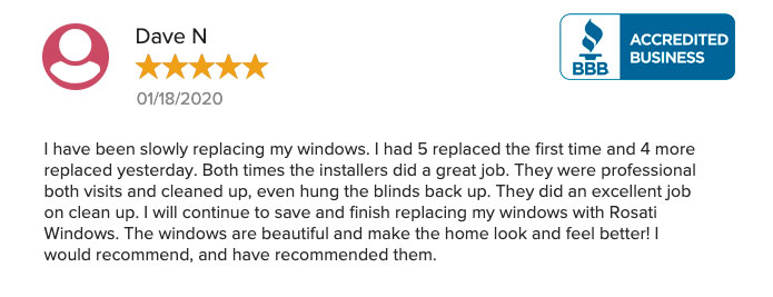 Testimonials – Rosati Windows